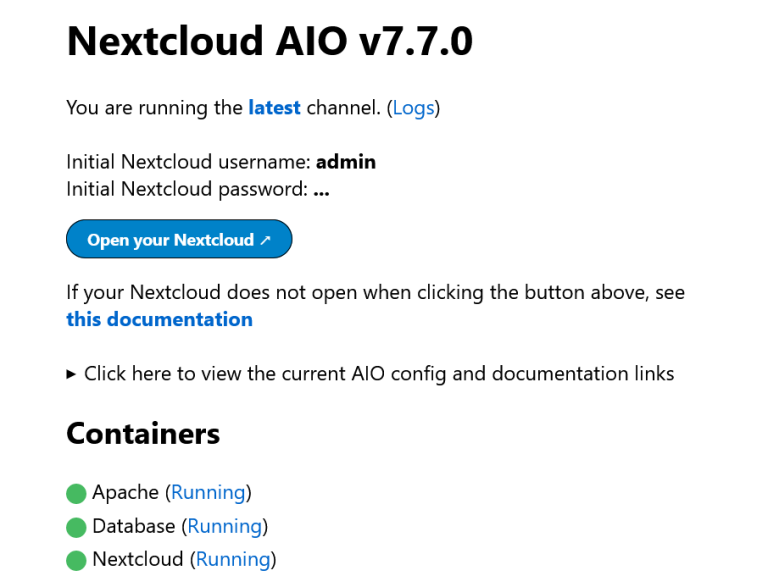 Setting up Nextcloud All-in-One (AIO) with a traefik v3 reverse proxy – Heiden.io